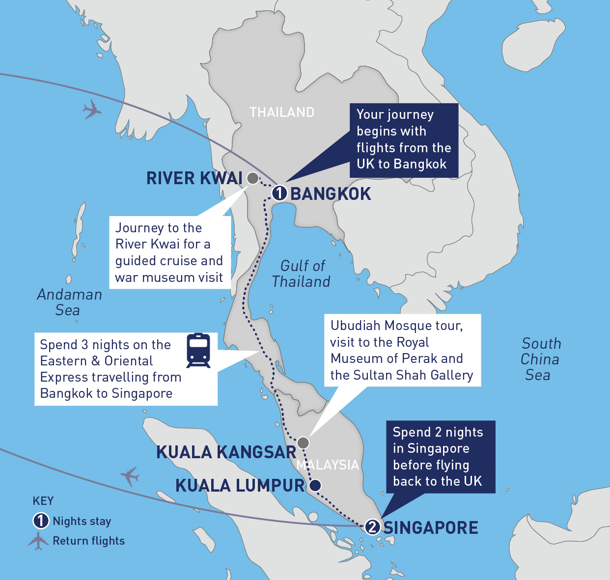 Eastern And Oriental Express Route Map at Martin Clark blog